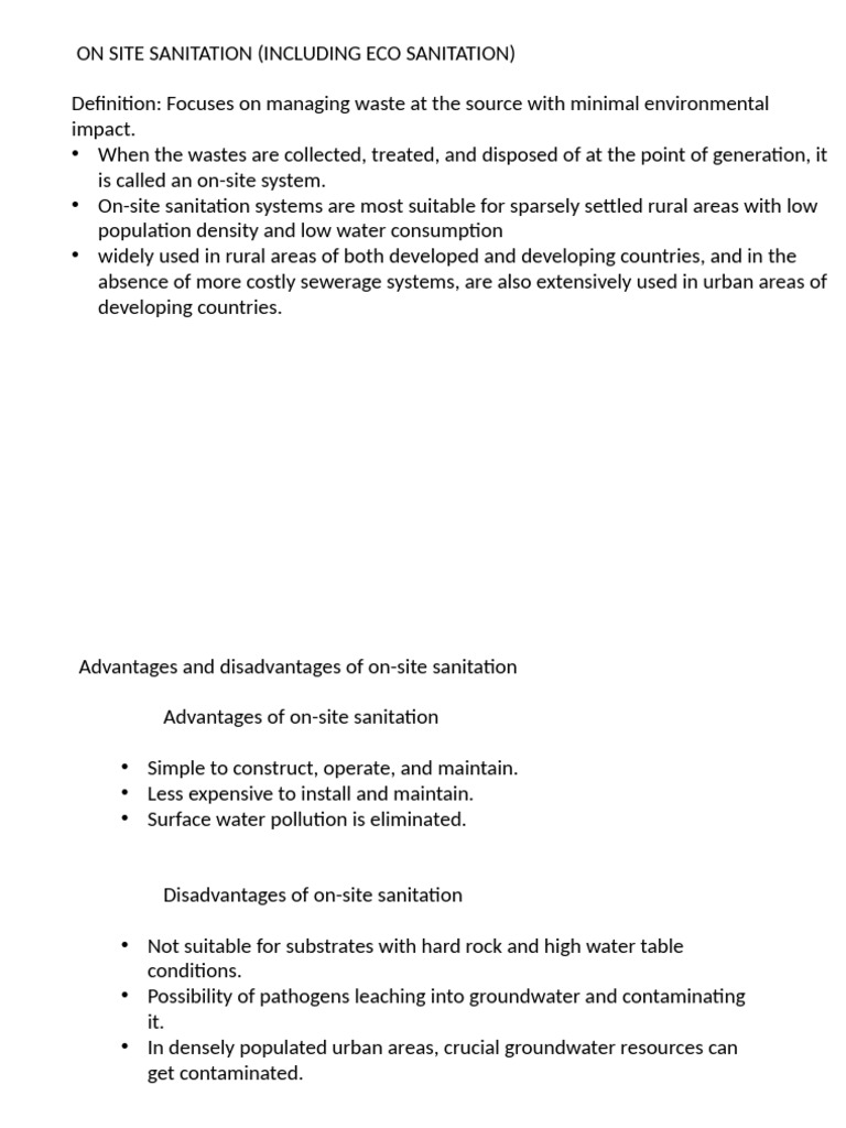 eco san ppt (1) | PDF | Sanitation | Environmental Technology