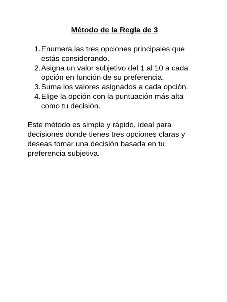 Método de La Regla de 3 | PDF