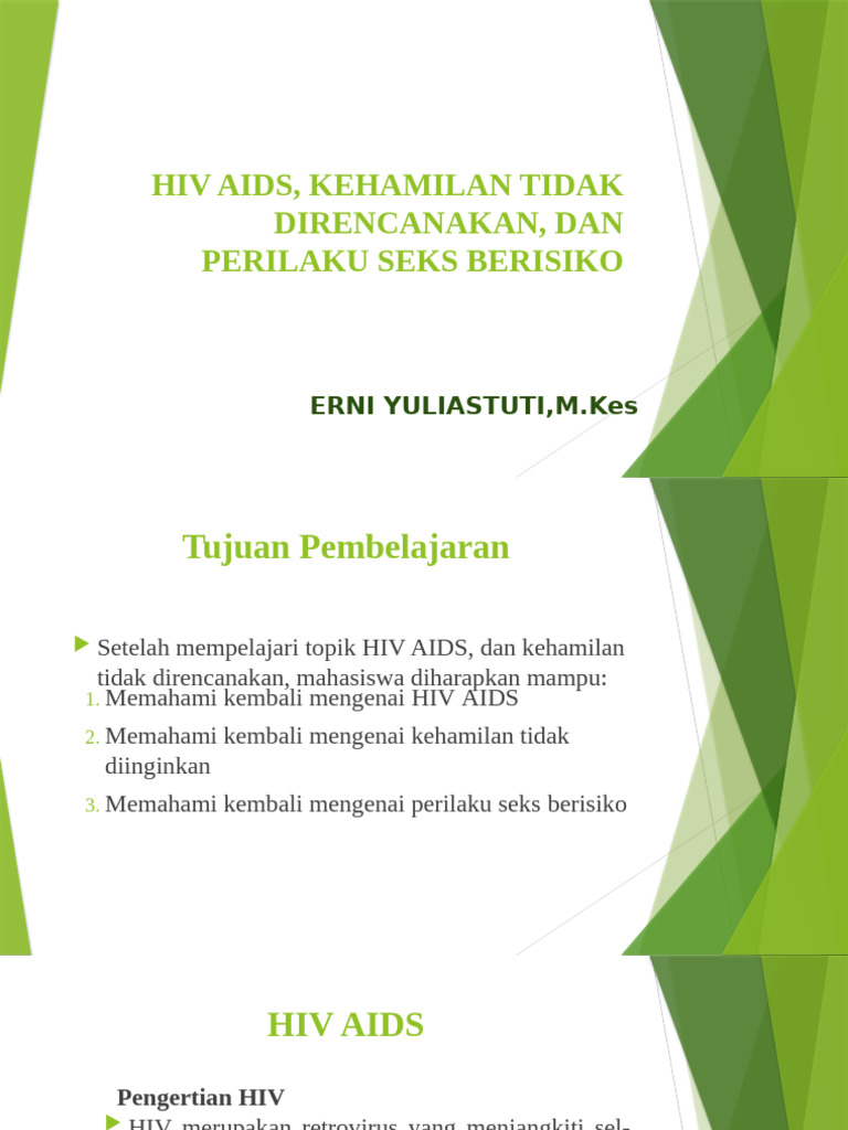 PERTEMUAN 3_HIV AIDS, KEHAMILAN TIDAK DIRENCANAKAN, DAN (1) | PDF