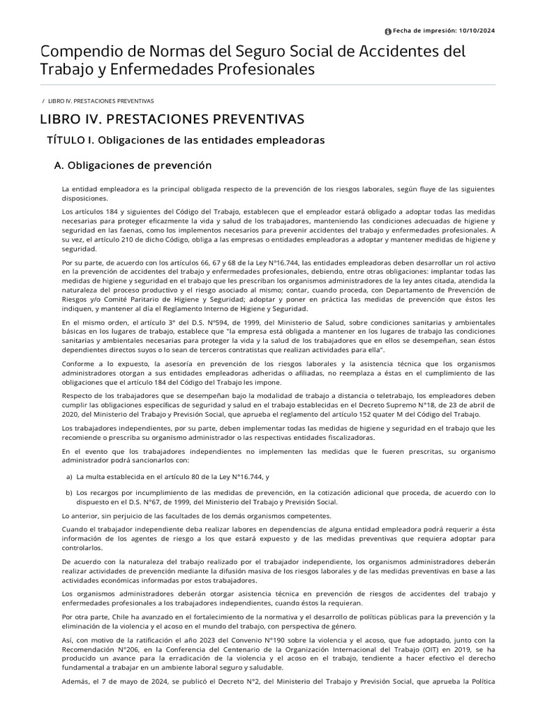 COmpendio sst libro 4 | PDF | Seguridad y salud ocupacional | Derecho laboral