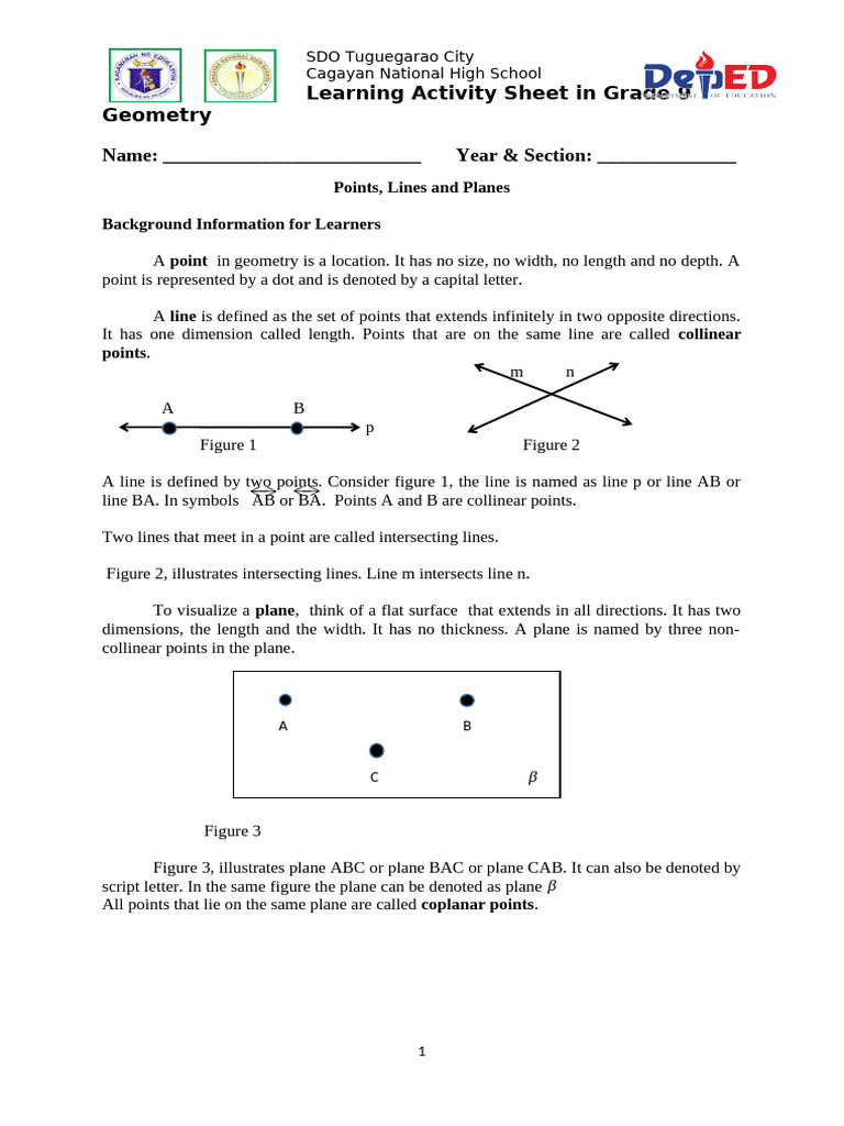 MATHS-3a-GEOMETRY | PDF | Triangle | Line (Geometry)