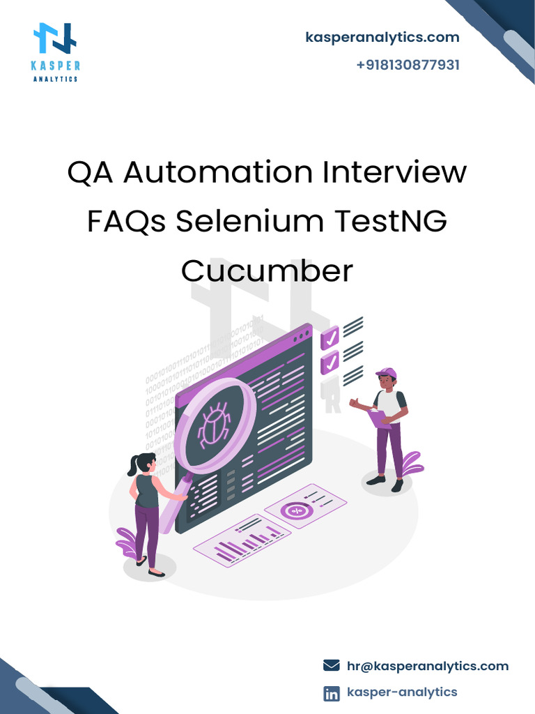 Qa Automation Interview Faqs Selenium Testng Cucumber 1731024104 Pdf Selenium Software X