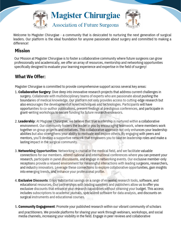 MCh PDF.pdf | PDF | Surgery | Mentorship