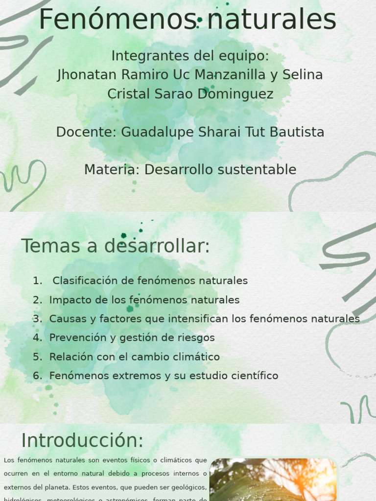 Fenomenos Naturales | PDF | Ciclones tropicales | Sequía