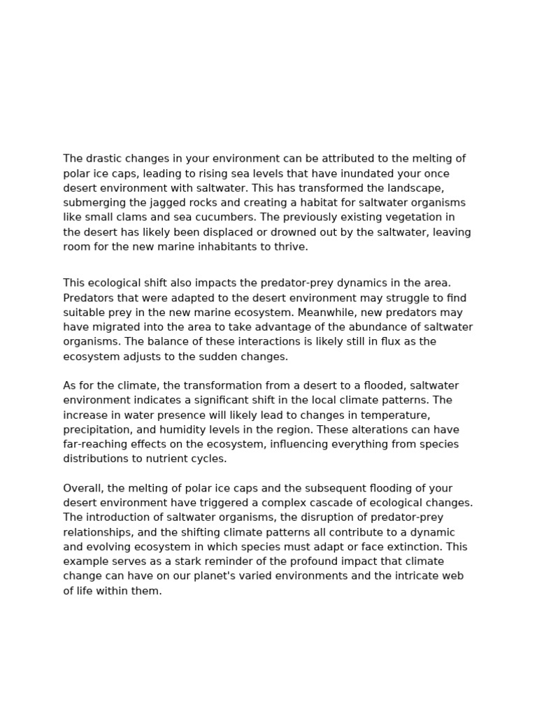 This ecological shift also impacts the predator-prey dynamic | PDF