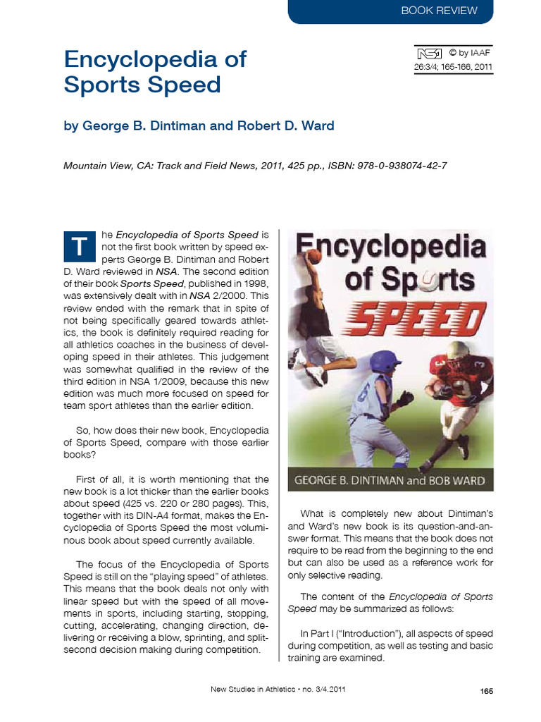 Encyclopedia of Sports Speed Review | PDF