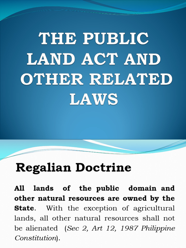9. PUBLIC Land Act | PDF | Government | Justice