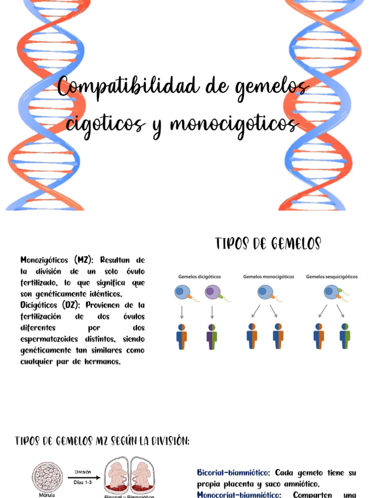 Compatibilidadd de Gemelos Cigoticos y Monocigoticos | PDF