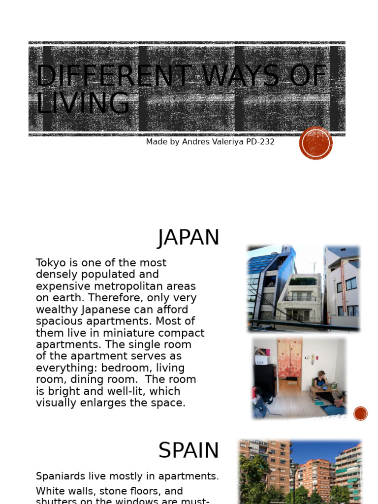 Different ways of living (1) | PDF