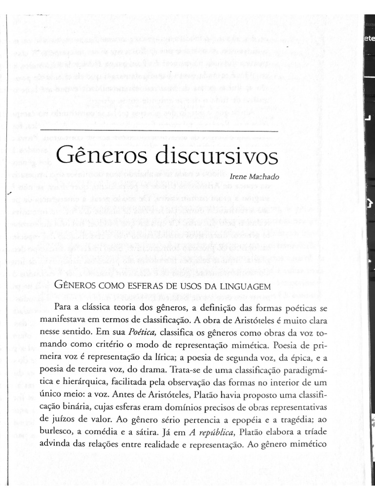Gêneros Discursivos | PDF