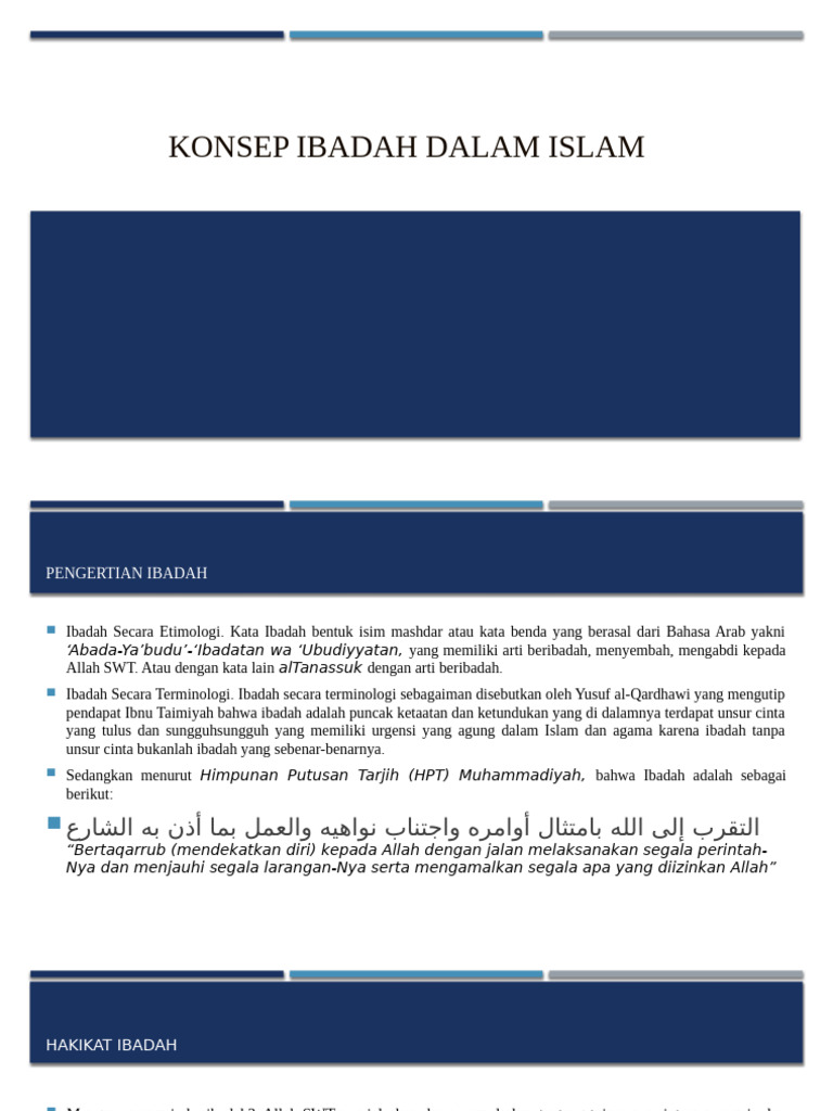 KONSEP IBADAH DALAM ISLAM | PDF