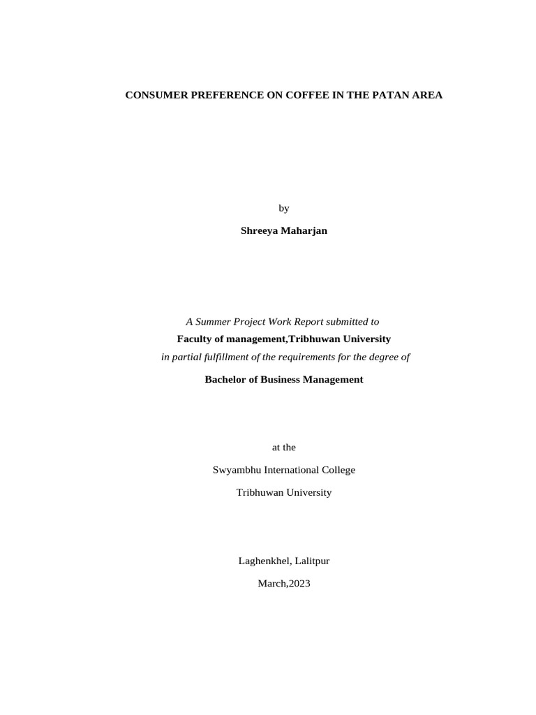 Coffee Report | PDF | Coffee