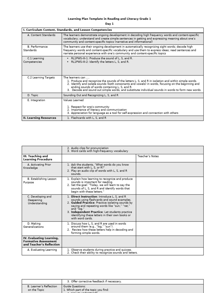 Day 1 Reading LP | PDF | Cognitive Science | Applied Linguistics