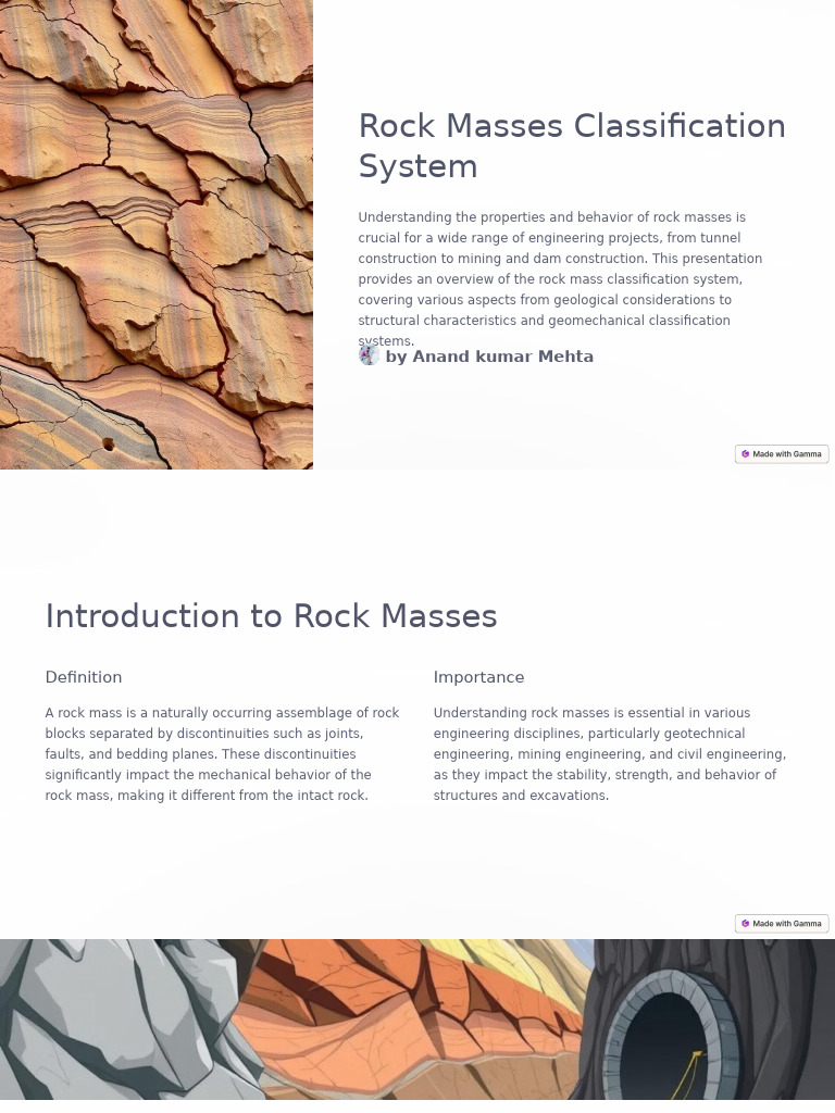 Rock Mass Classification Overview | PDF | Rock (Geology) | Geology