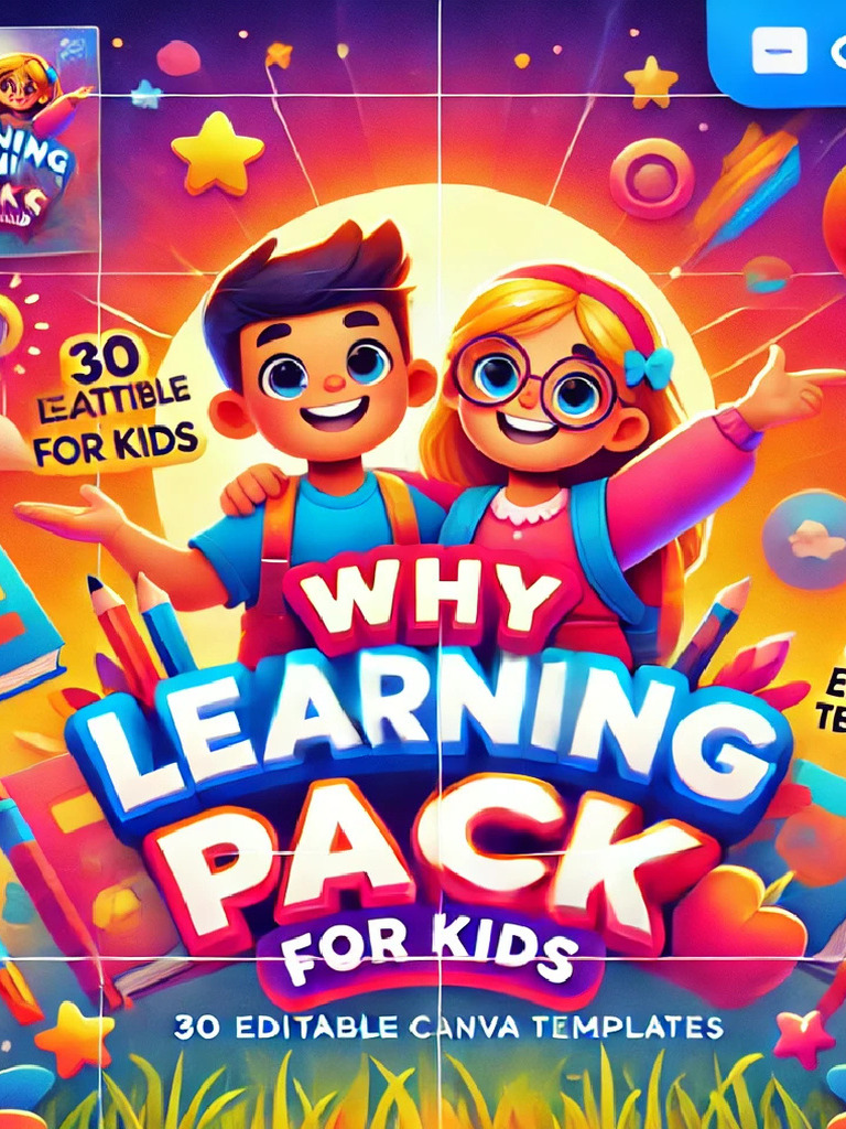 Interactive Education For Kids: WHY Learning Pack With 30 Editable ...