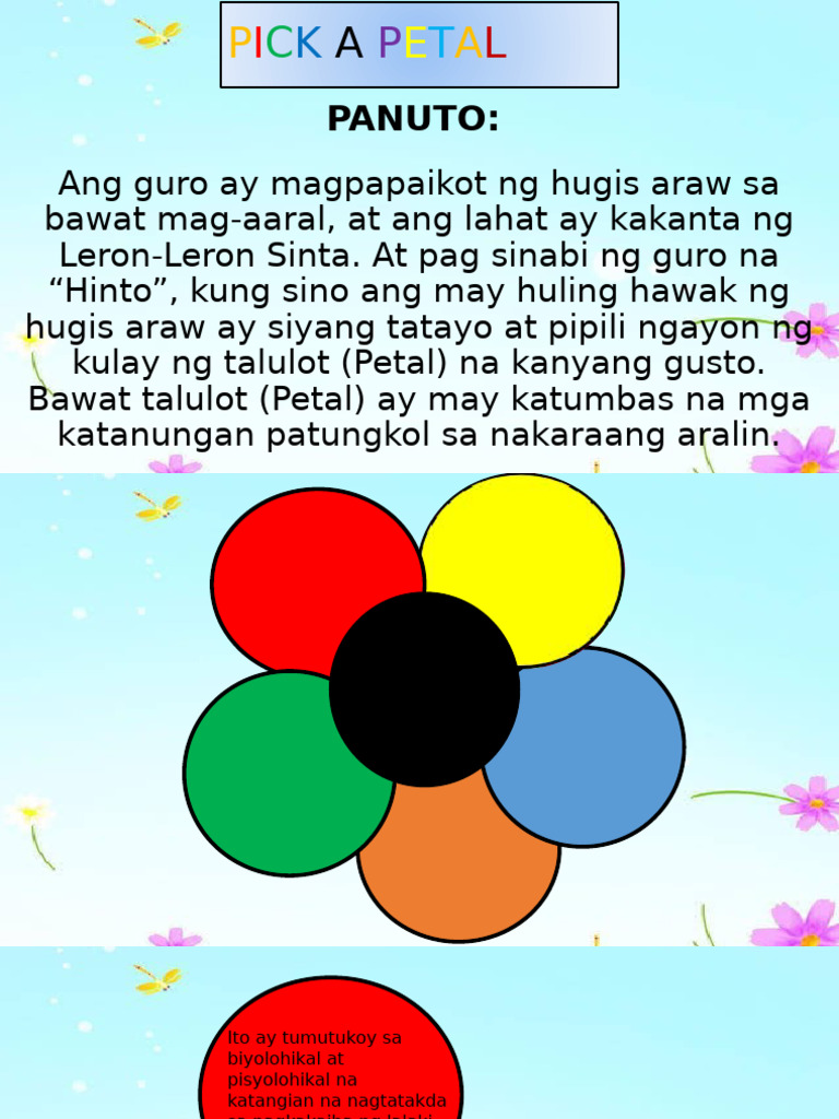 PICK A PETAL | PDF