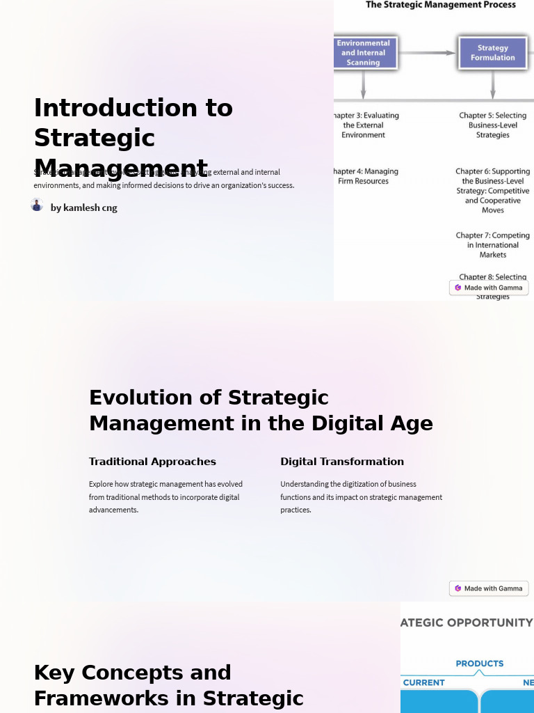 Introduction To Strategic Management | PDF | Strategic Management ...