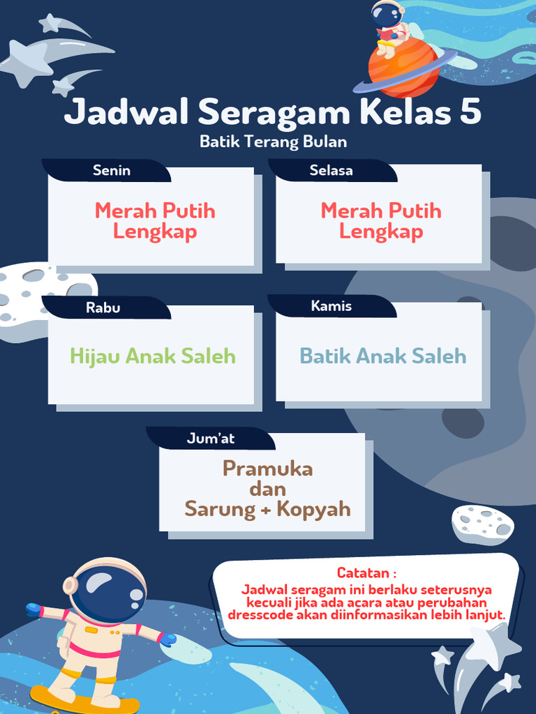 Jadwal Seragam | PDF