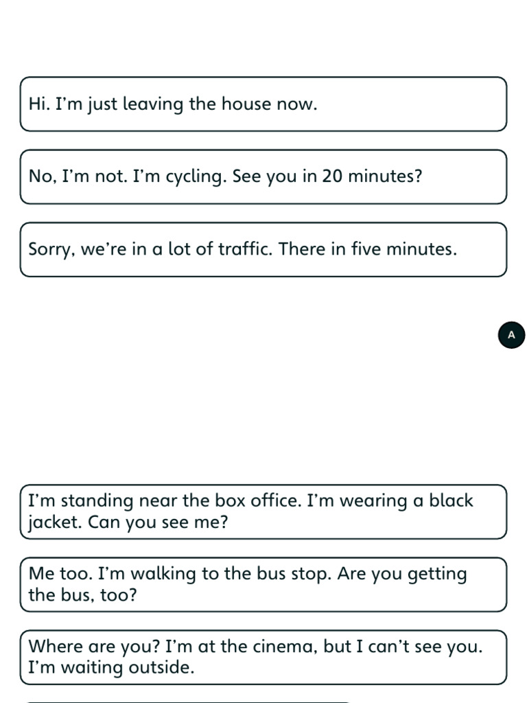 Unit 9A - Everything's Fine - Mixed Up Conversation | PDF