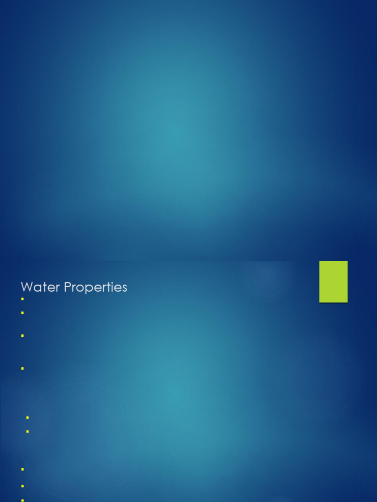 2024_Water Formation Properties | PDF | Water | Solubility