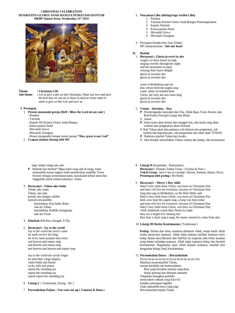 Final Rundown Christmas Celebration | PDF