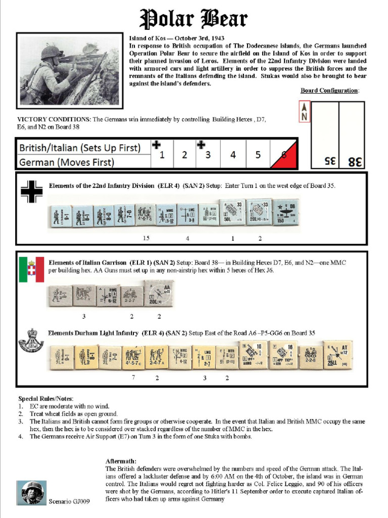 ASL SCENARIO GJ-009 - Polar - Bear | PDF
