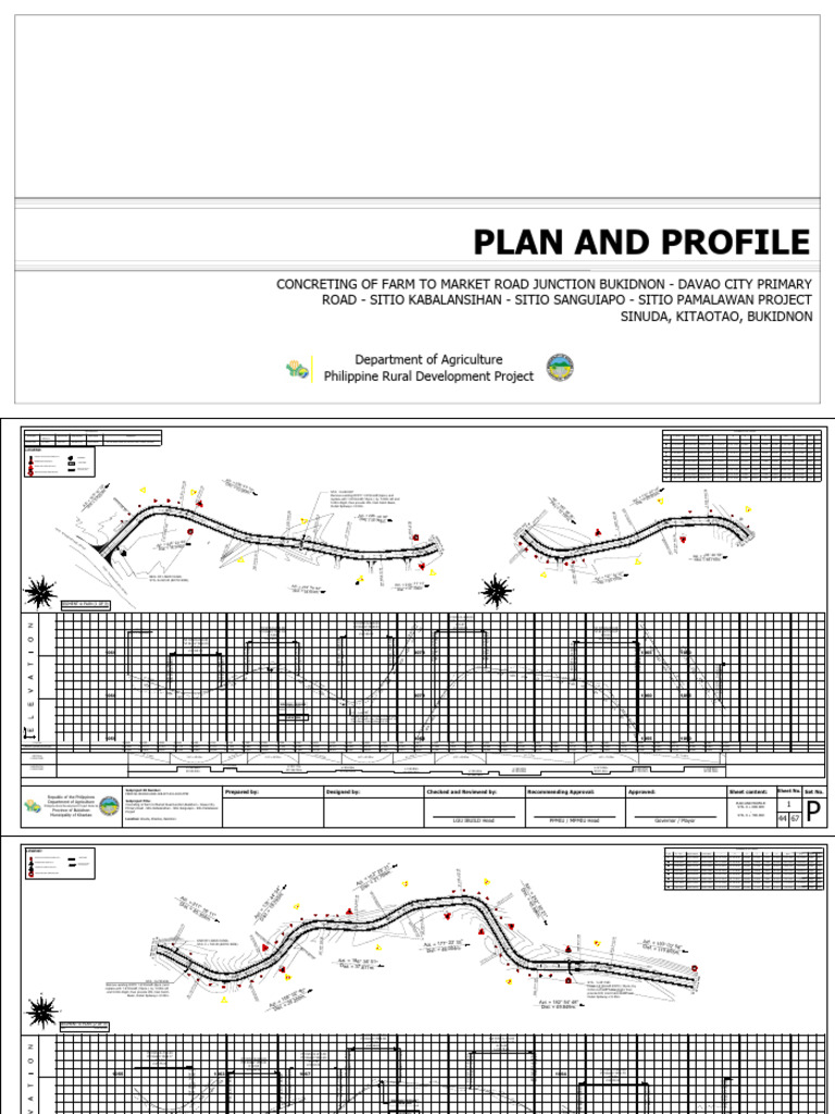Plan and Profile | PDF | Hydraulic Engineering | Civil Engineering