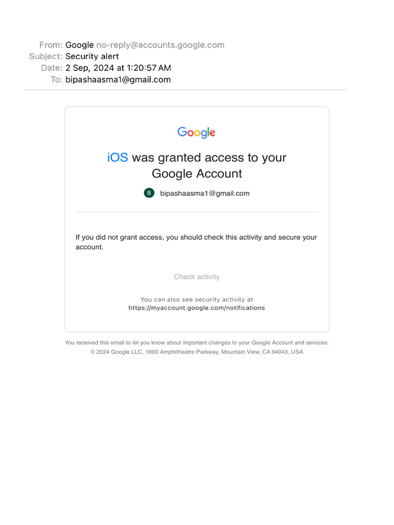 Security Alert | PDF