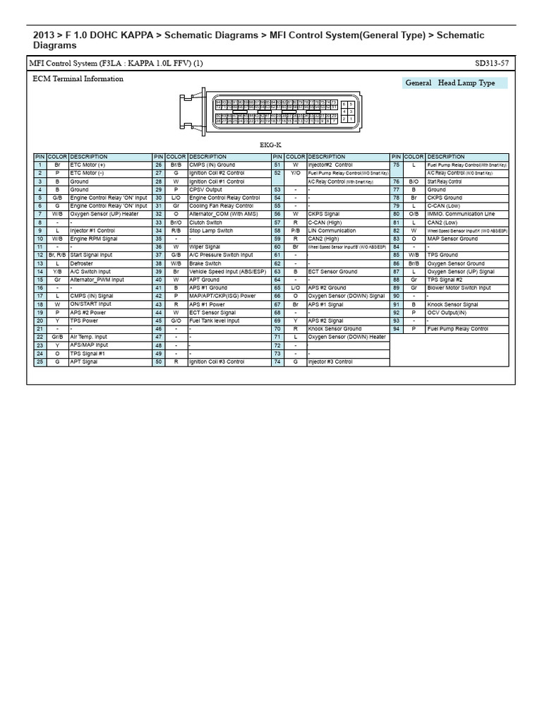 MFI Control System Wiring Diagram | PDF | Anti Lock Braking System | Relay