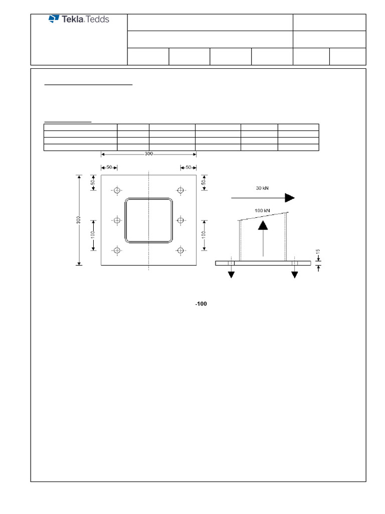 RHS in Axial Tension and Shear - With Holding Down Bolts Example | PDF ...
