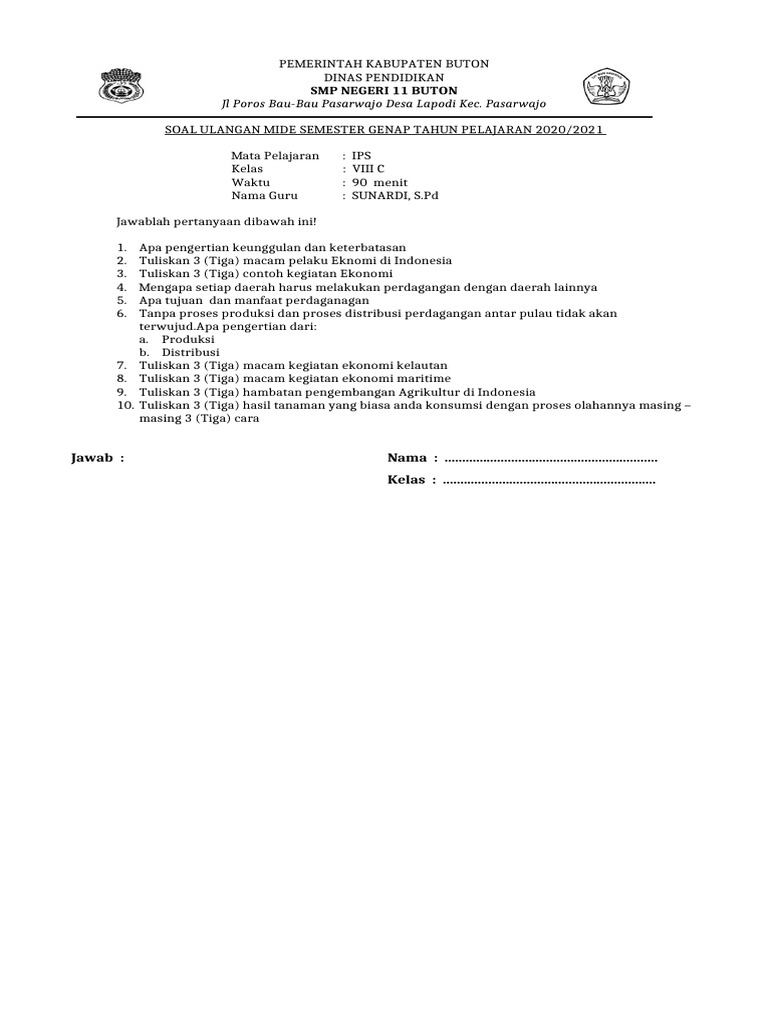 Soal BPK Amel 2021 | PDF