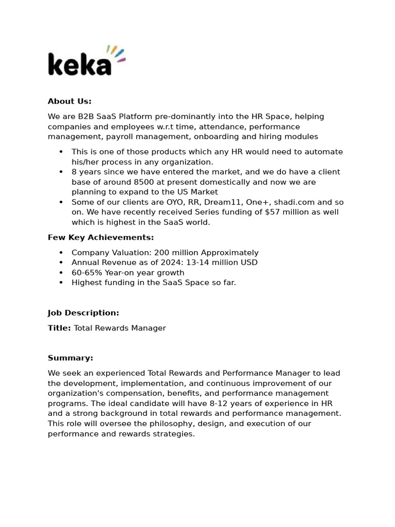 Creating JD reference | PDF | Human Resource Management | Economies