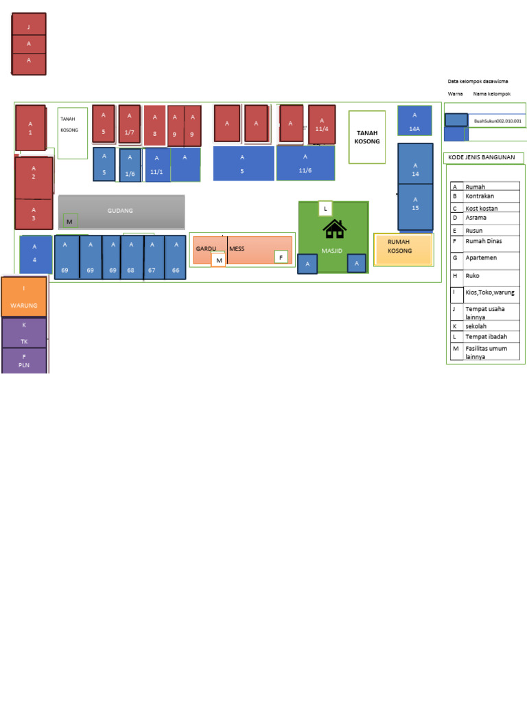 terbaru Denah RT 010 RW002 | PDF