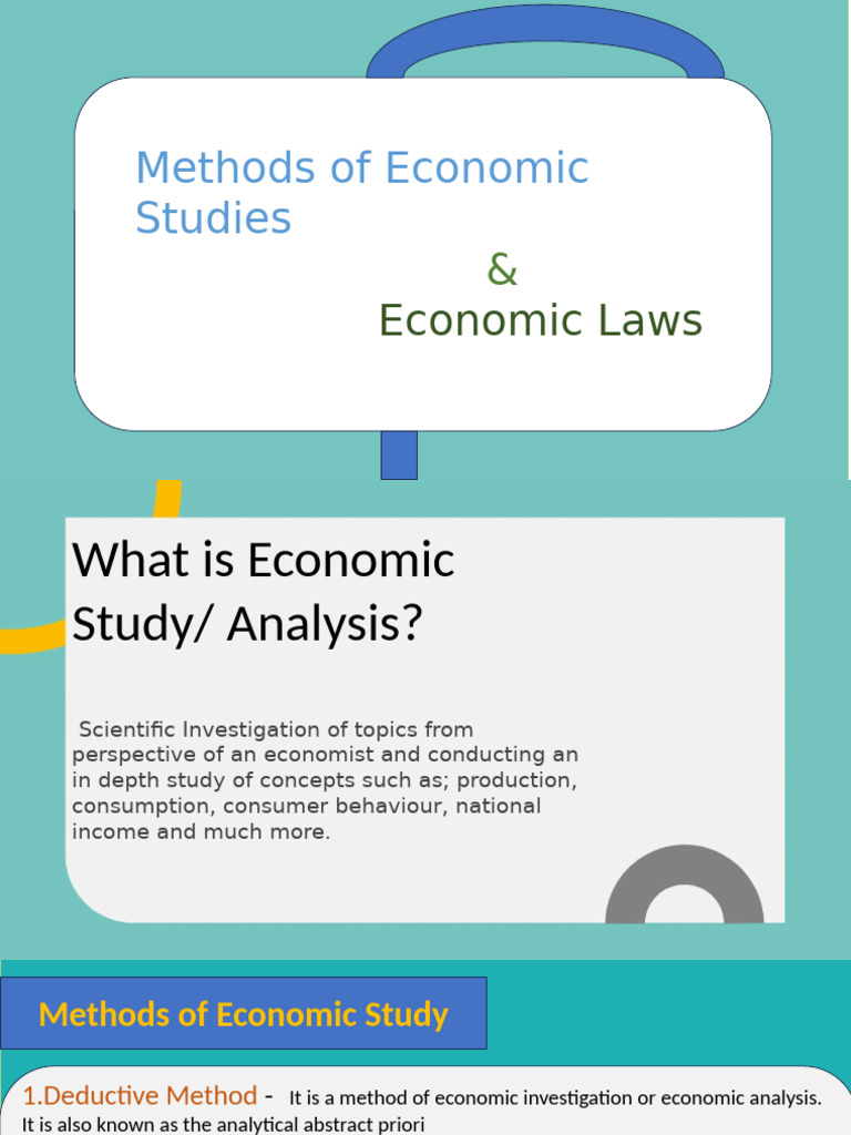 Economic Study Methods & Laws | PDF | Inductive Reasoning | Deductive Reasoning
