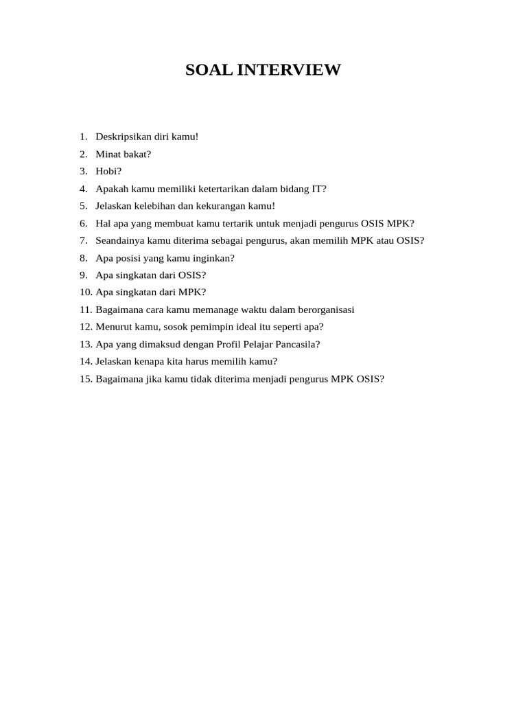 Interview Fase E | PDF