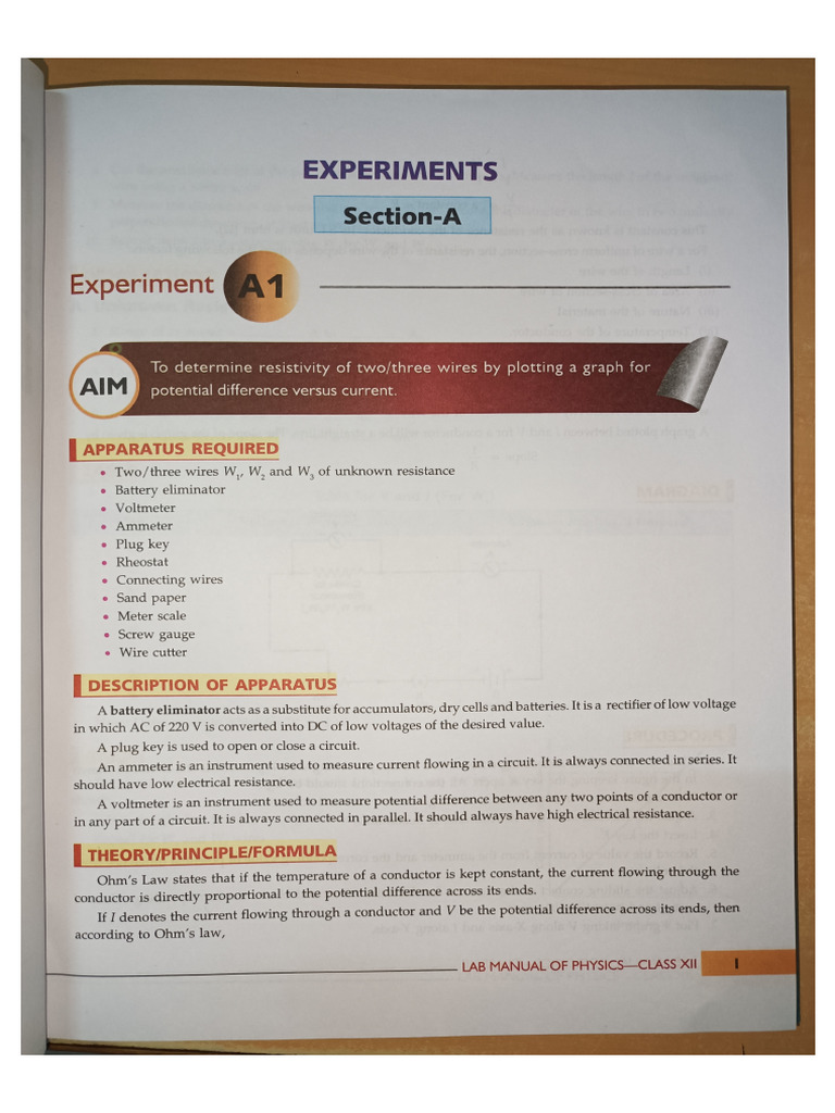 Phy Lab Manual | PDF