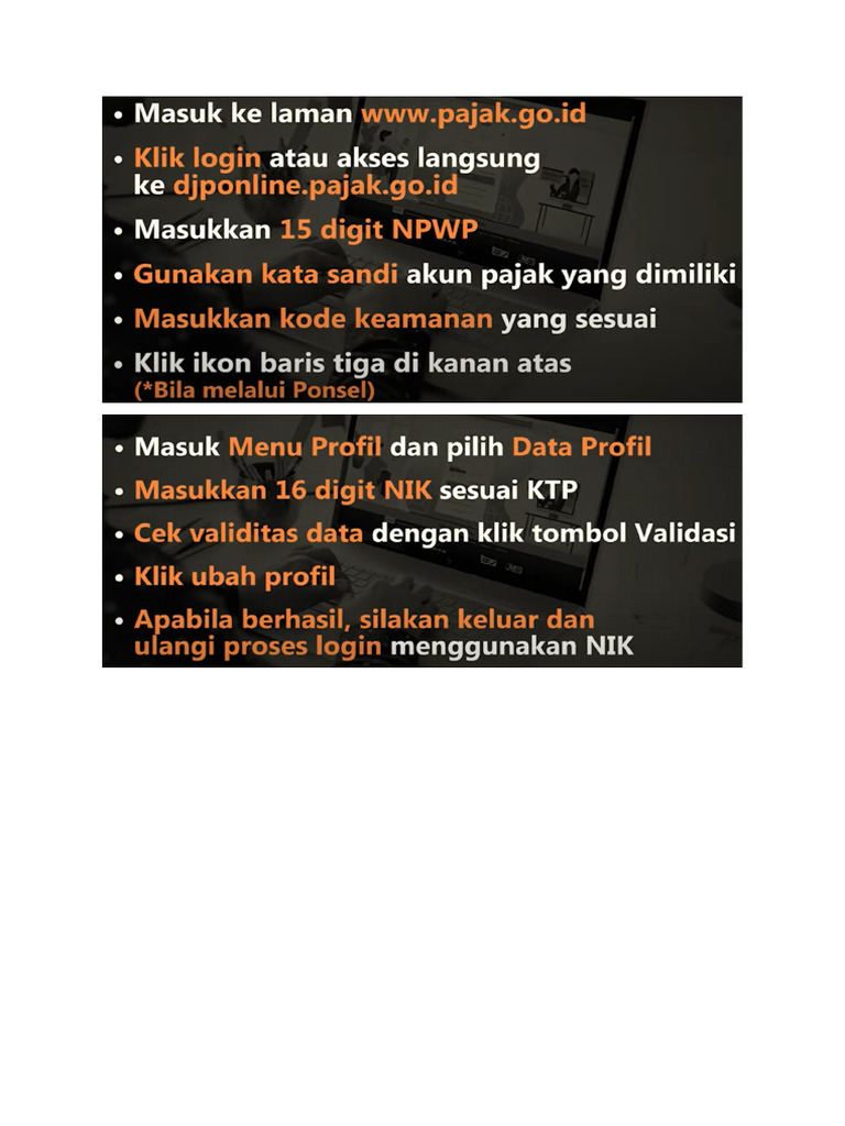 Tutorial Validasi Nik NPWP | PDF