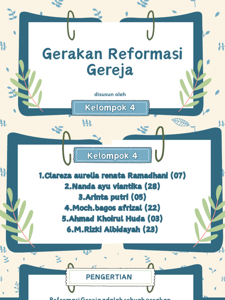 Gerakan Reformasi Gereja - 20240730 - 173304 - 0000 | PDF