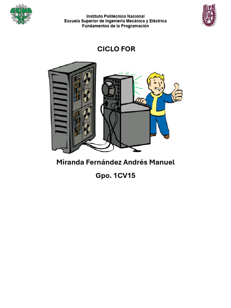 CICLO FOR | PDF | Ingeniería mecánica | Informática