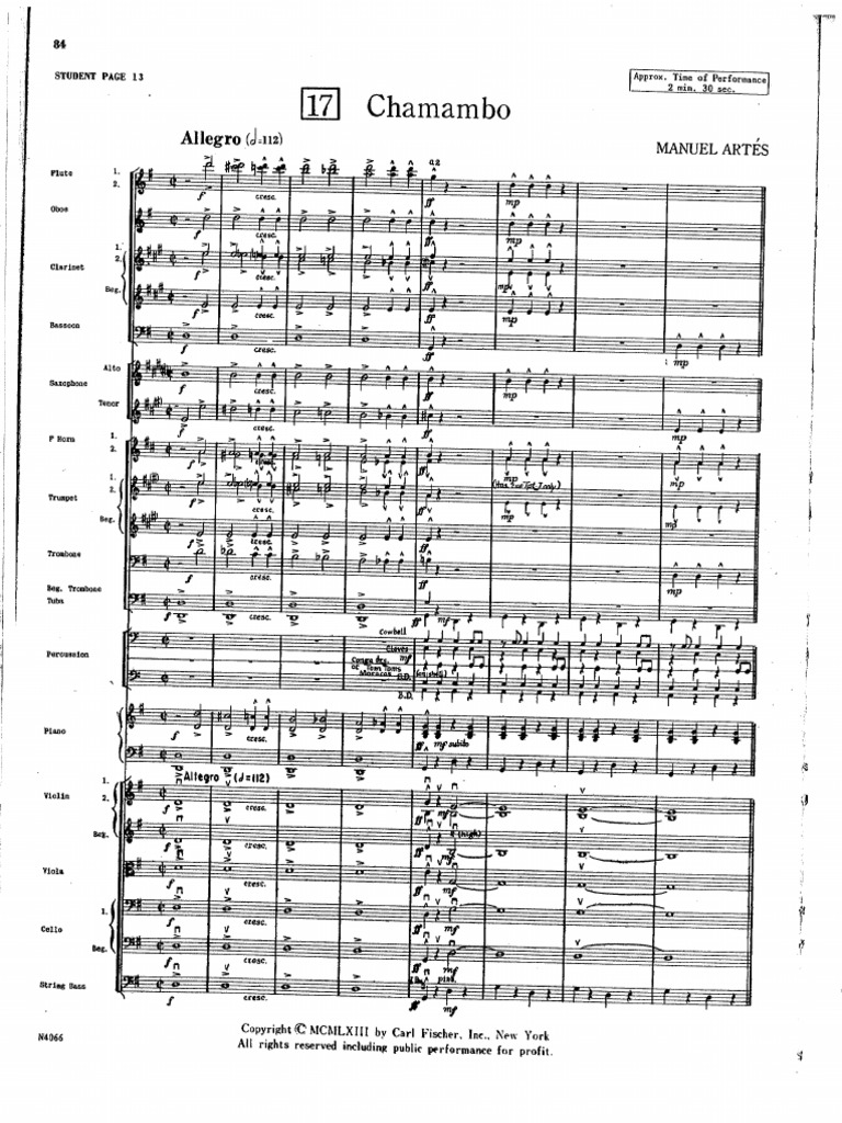 Notas para Violín y Chamambo | PDF