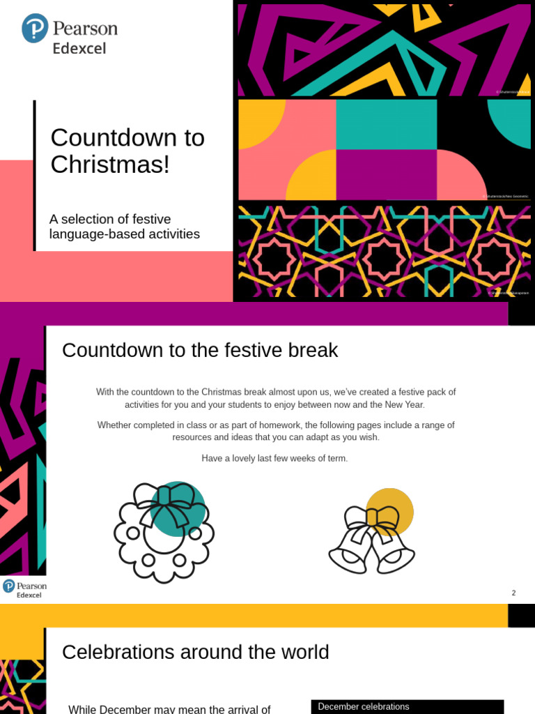 Festive Classroom Activities | PDF | Christmas