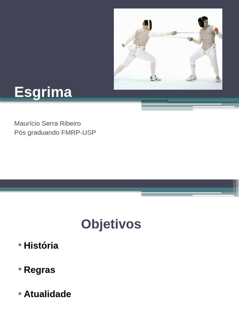 História e Regras da Esgrima | PDF