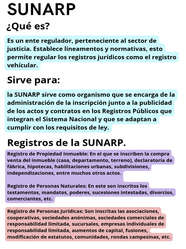 Sunarp | PDF