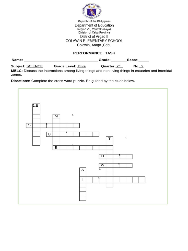 Grade 5 Performance Tasks | PDF