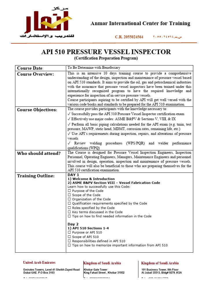 Api 510 (Pressure Vessel Inspector) | PDF | Mechanical Engineering ...