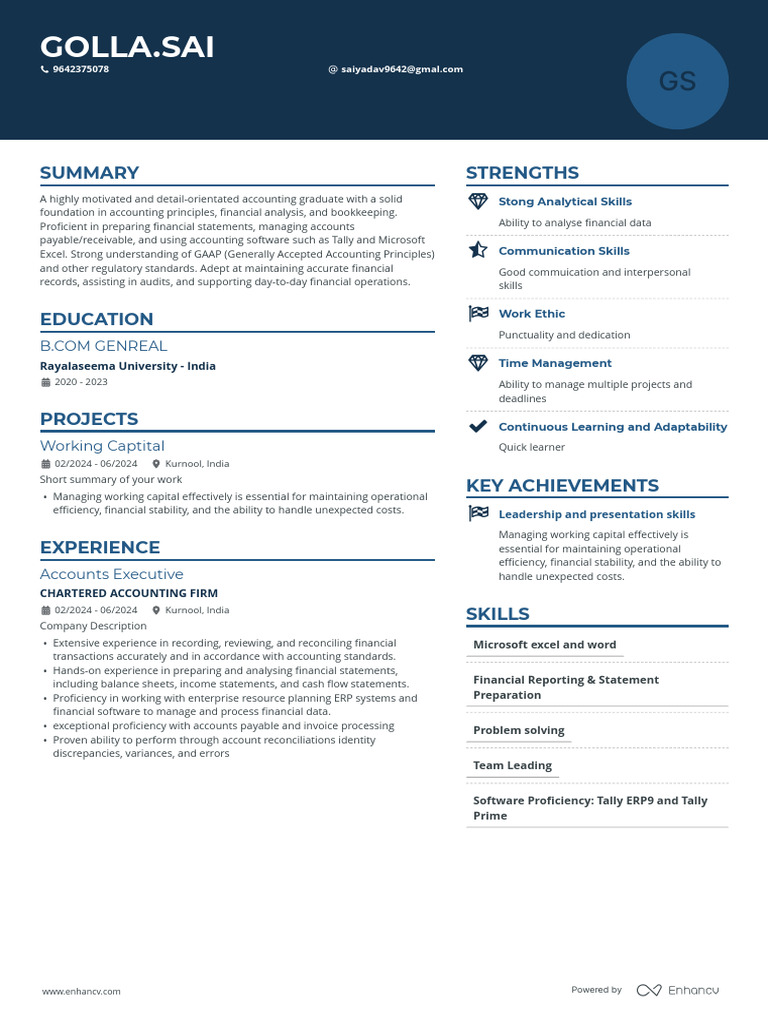 Golla SAI | PDF | Accounting | Financial Statement Golla SAI | PDF | Accounting | Financial Statement