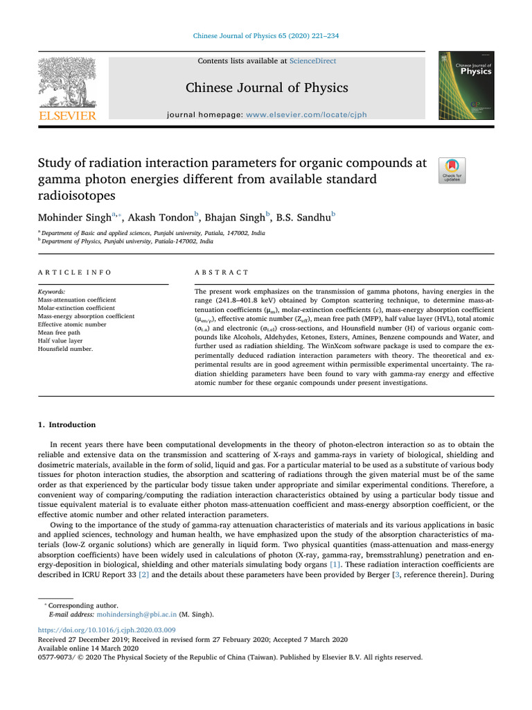Singh et al. 2020 | PDF | Ct Scan | Gamma Ray