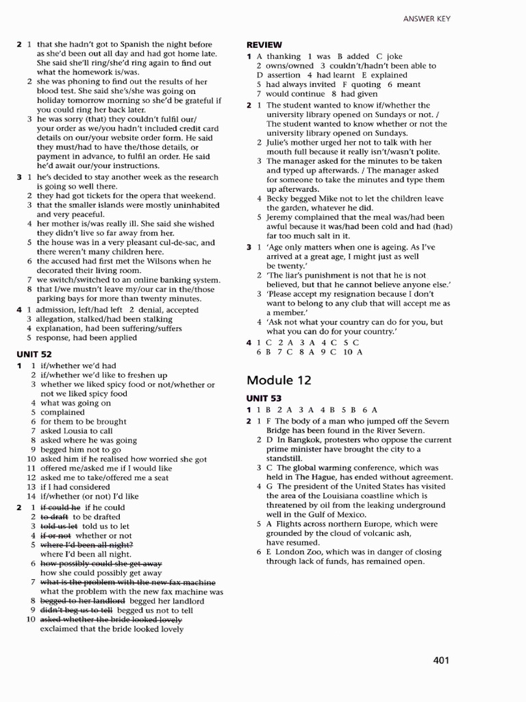 MyGrammarLab C1 C2. Keys. Relative Clauses | PDF