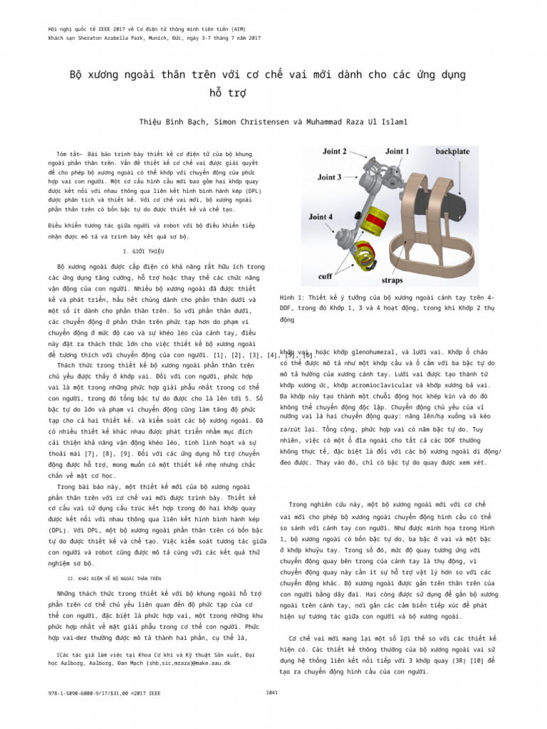 [7] Simon Christensen, Shaoping Bai - A Novel Shoulder Mechanism With a Double Parallelogram ...