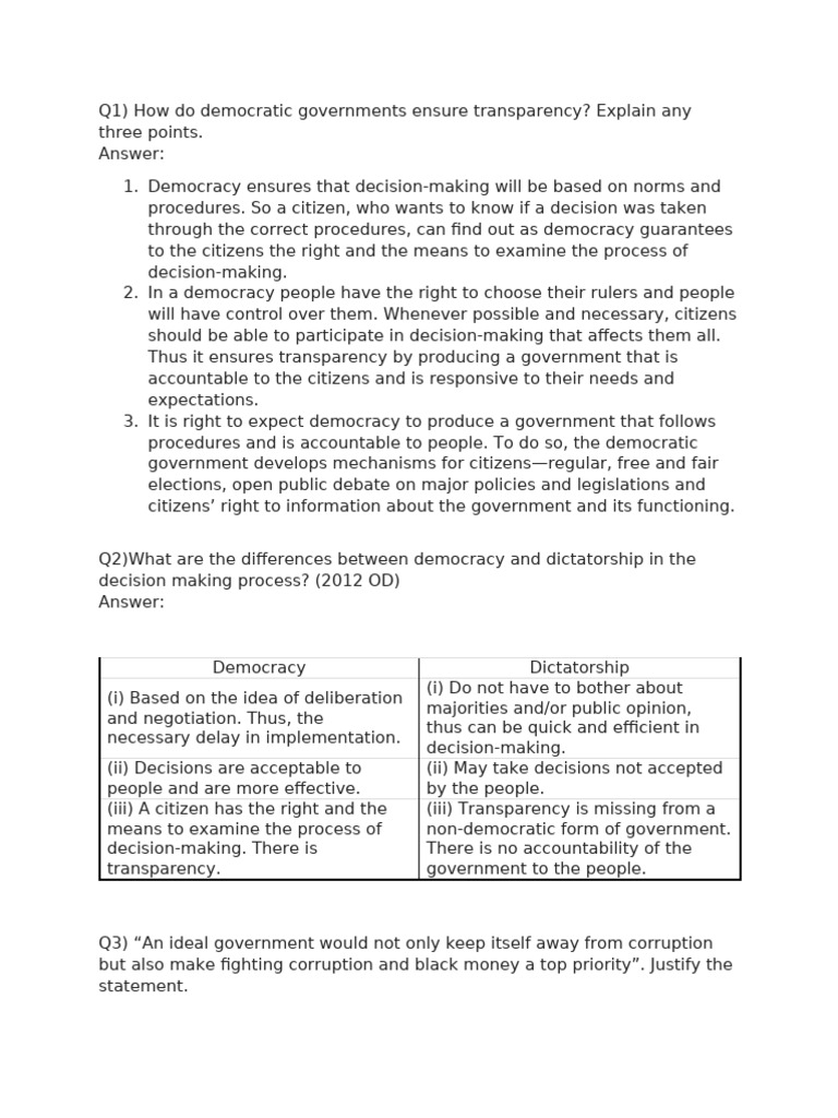 OUTCOME OF DEMOCRACY | PDF | Democracy | Political Ideologies